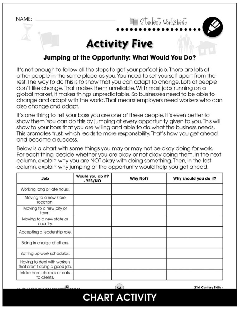 21st Century Skills Worksheet - SkillsWorksheets.com 21st Century Skills Worksheet - SkillsWorksheets.com