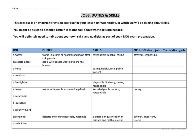 Soft Skills Worksheet For Students - SkillsWorksheets.com Soft Skills Worksheet For Students - SkillsWorksheets.com
